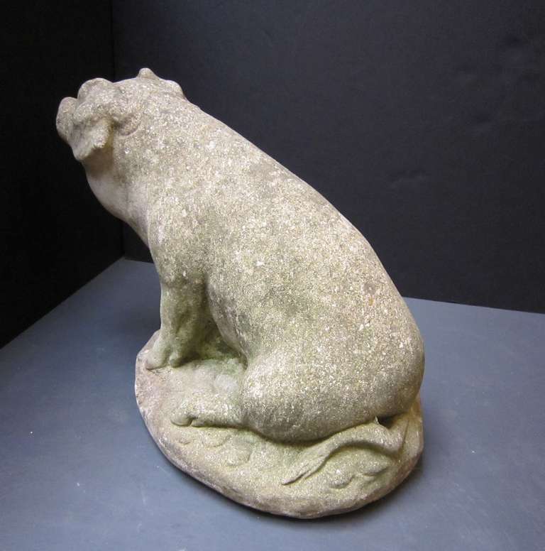 English Garden Stone Pig at 1stDibs