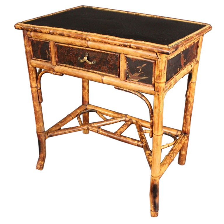 English Bamboo Writing Desk at 1stDibs