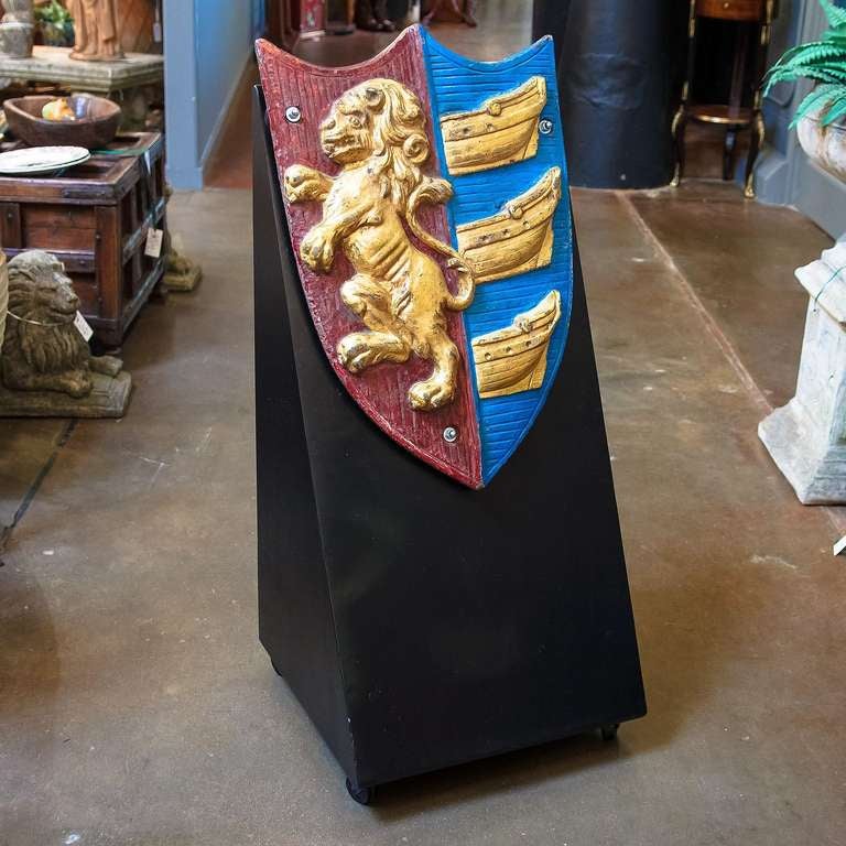 City of Ipswich Arms of Cast Iron 'Mounted to Stand' at 1stDibs