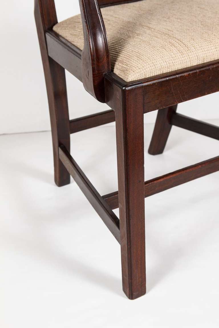 Set of Eight English Hepplewhite Style Chairs at 1stDibs