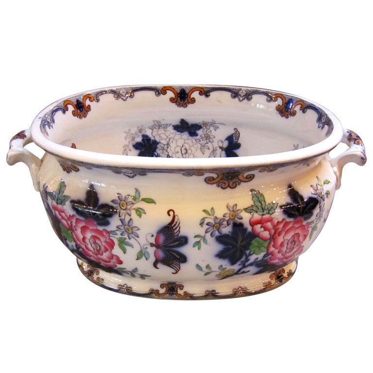 English Ceramic Foot Bath by Charles Meigh at 1stDibs