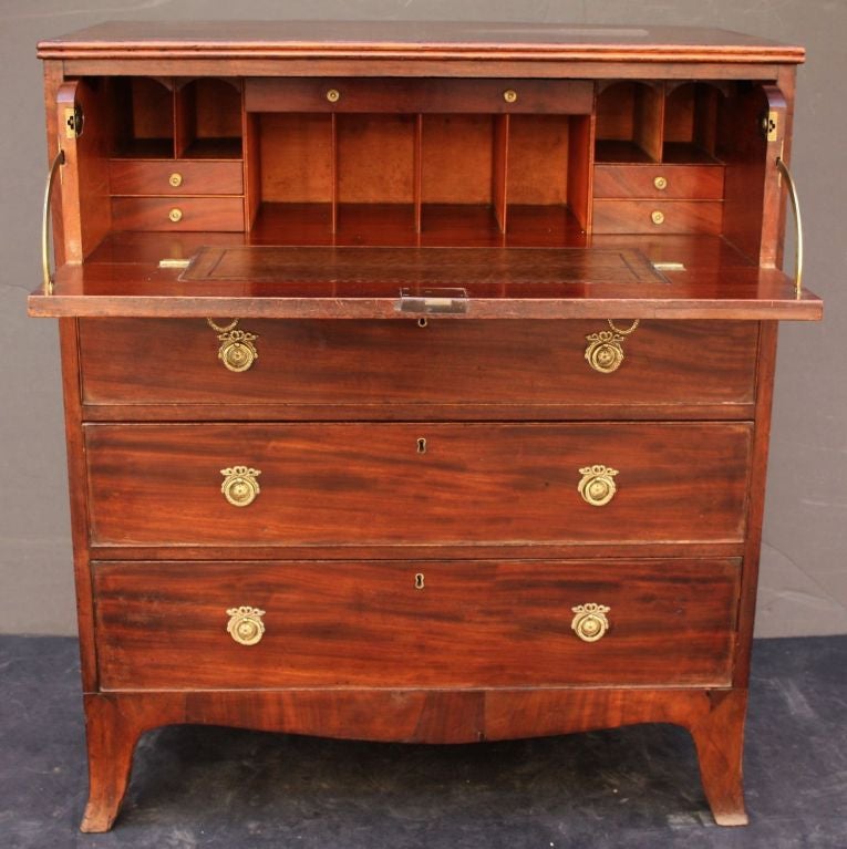 Regency Large Secretary Chest of Mahogany at 1stDibs