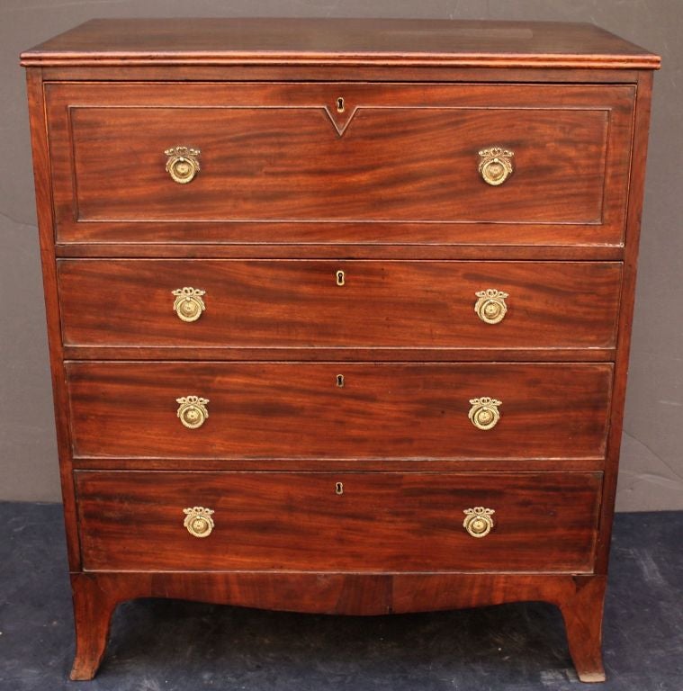 Regency Large Secretary Chest of Mahogany at 1stDibs