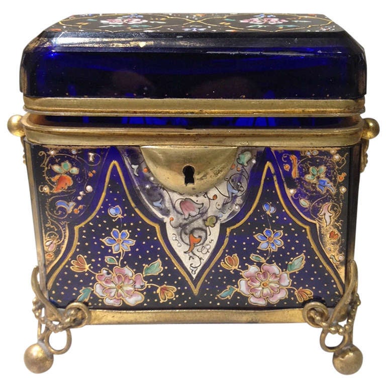 Sugar Box in Glass Russia For Sale at 1stDibs