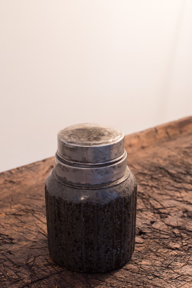 Cylinder Shaped Stone Canister Baroque For Sale at 1stDibs