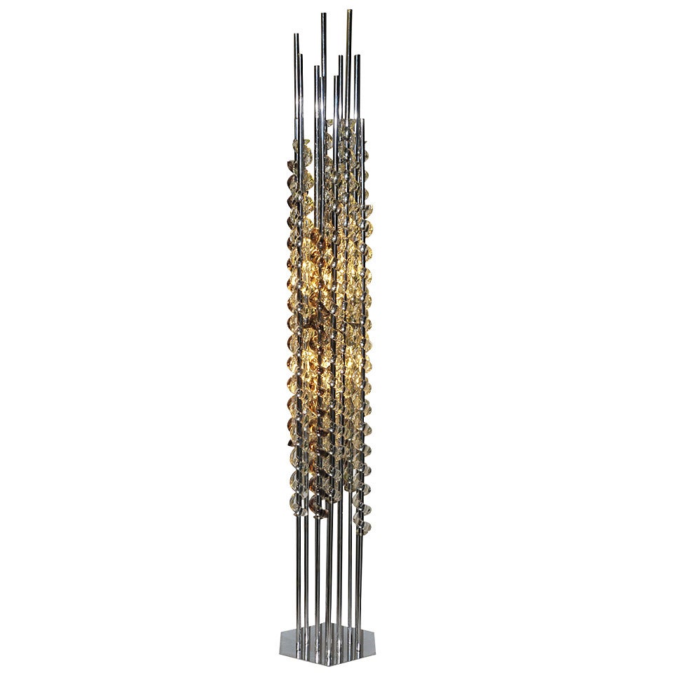 3 Pillar Floor Lamp - 3 For Sale on 1stDibs