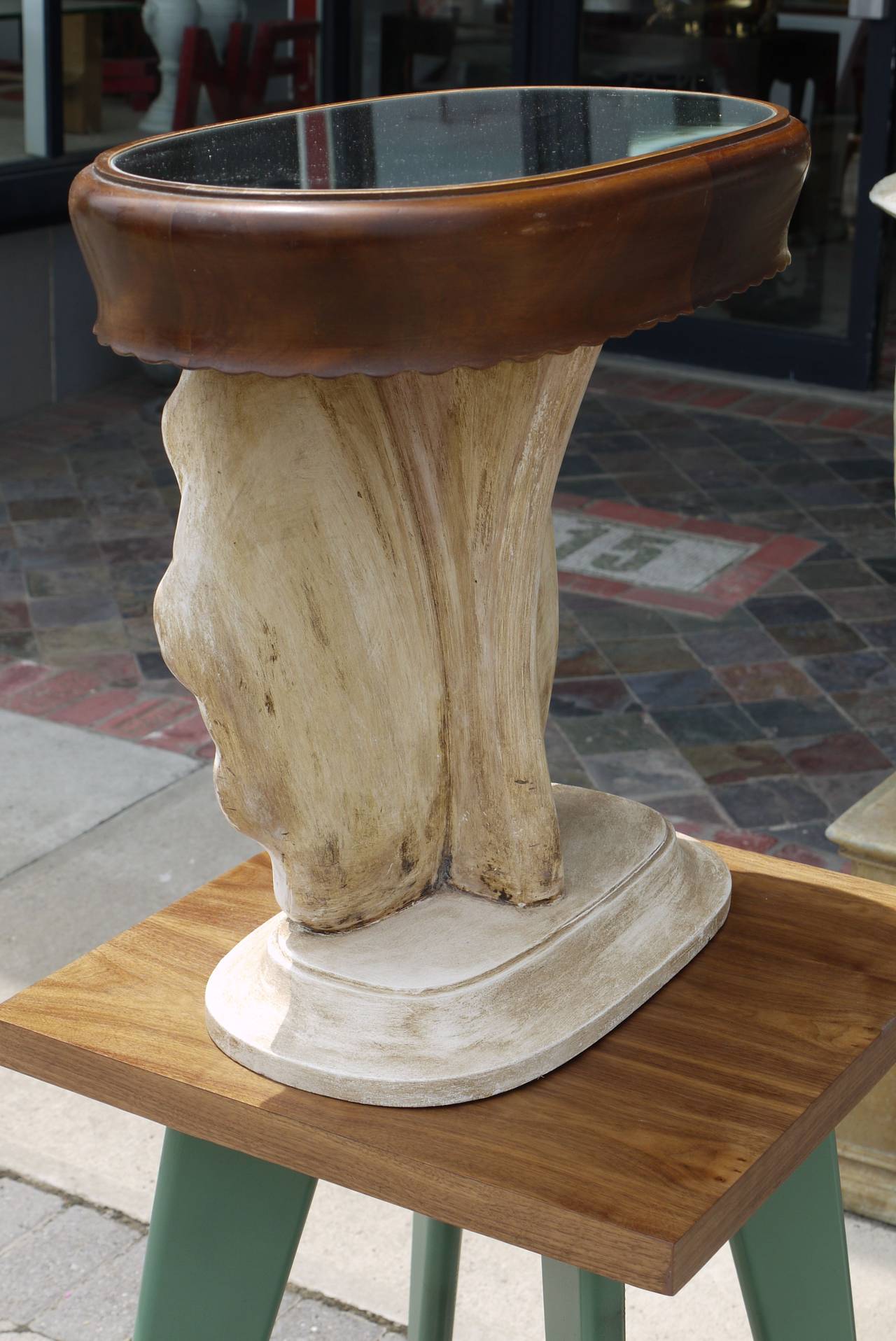 Pair of Italian Scallop Shell End Tables at 1stDibs