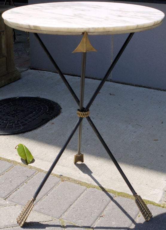 Campaign Style Folding Arrow Table at 1stDibs