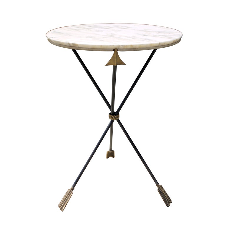 Campaign Style Folding Arrow Table at 1stDibs