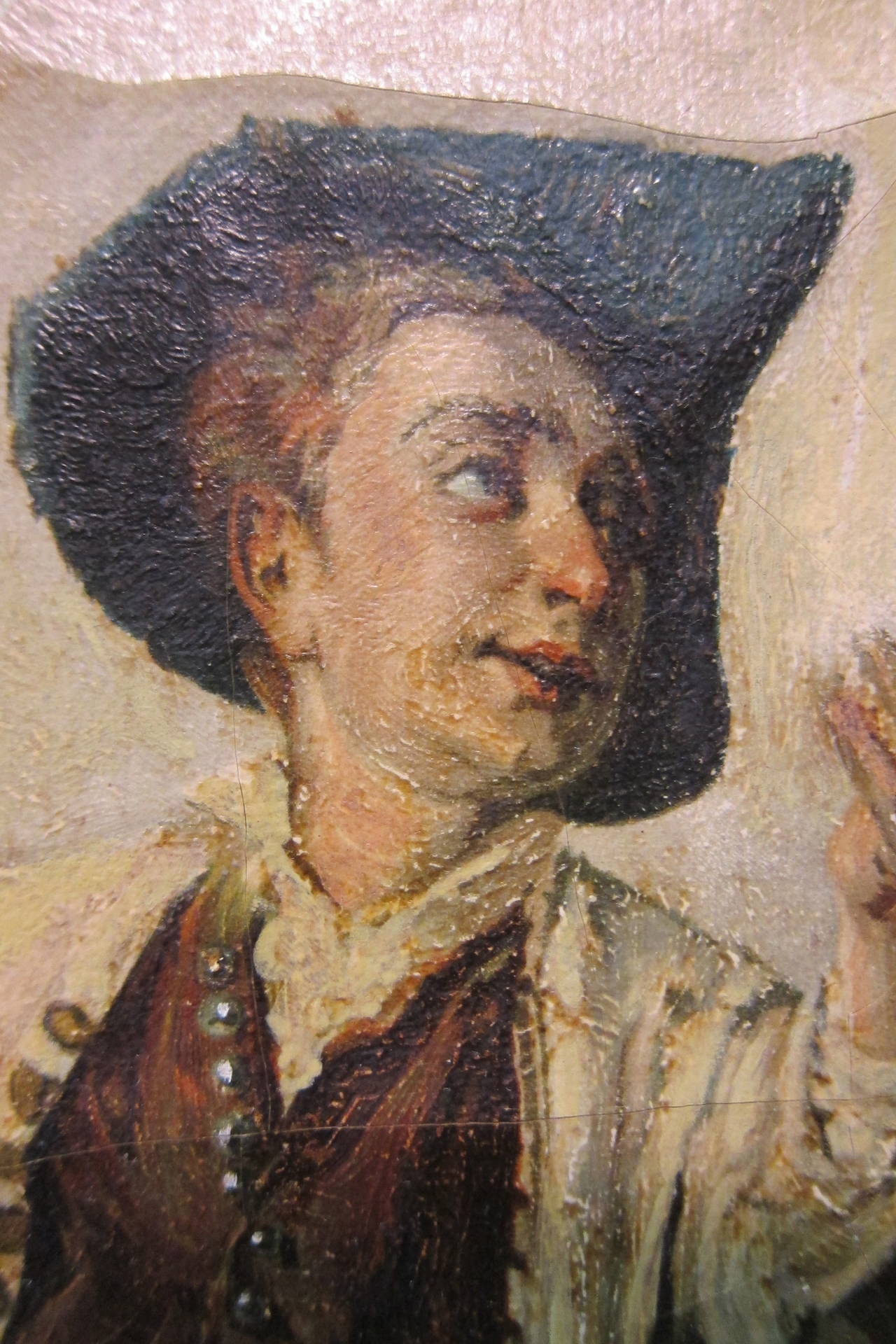 19th Century Theodore Gerard Painting For Sale at 1stDibs