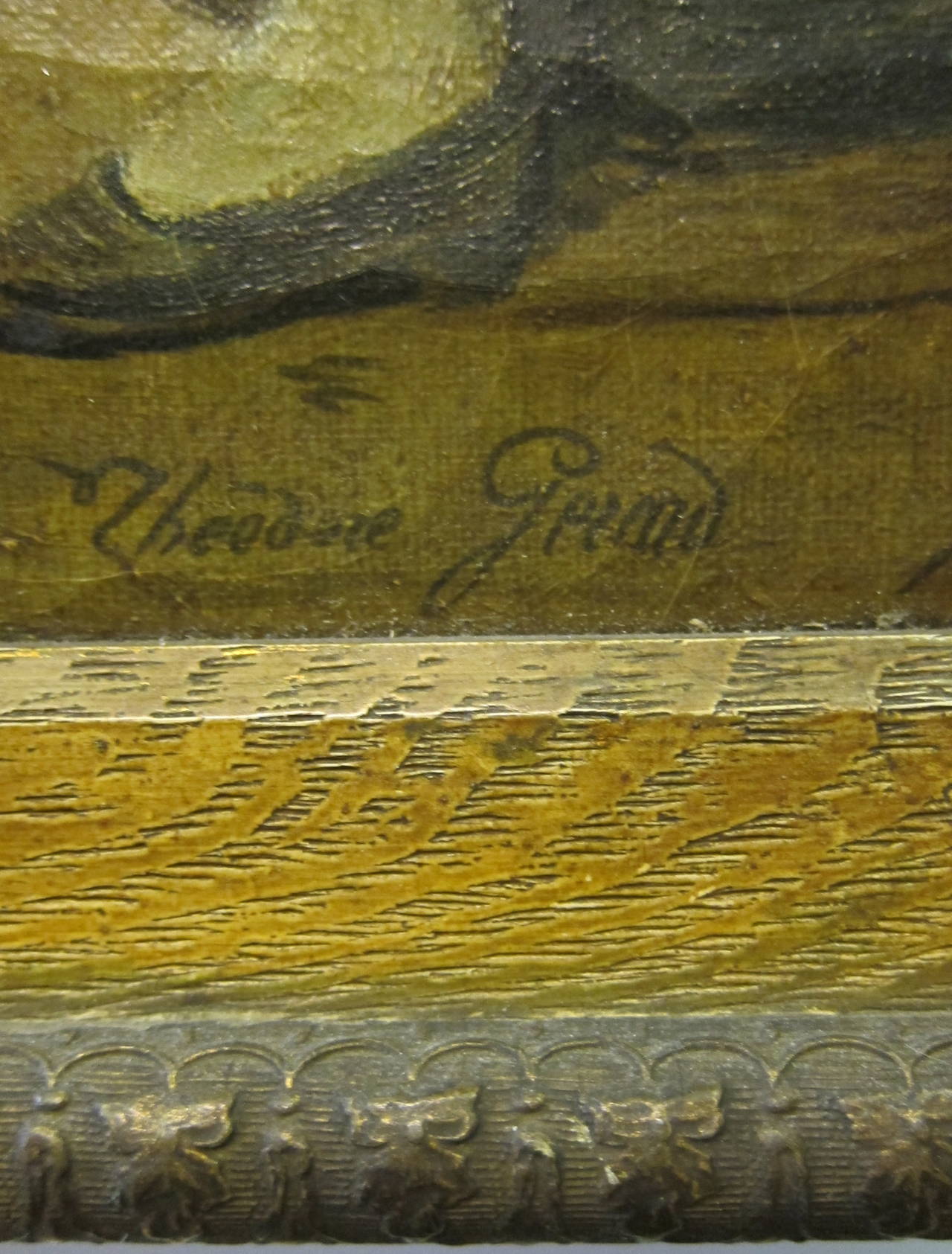 19th Century Theodore Gerard Painting For Sale at 1stDibs