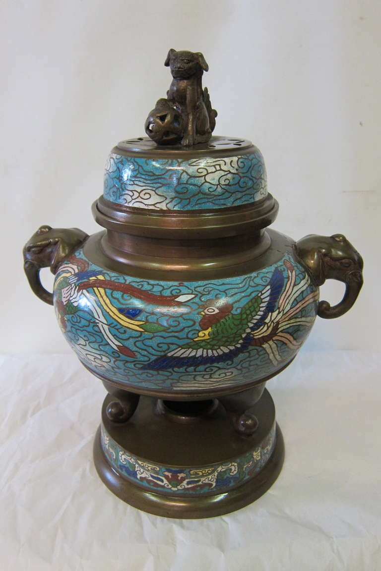 Vintage Chinese Bronze Censor For Sale at 1stDibs