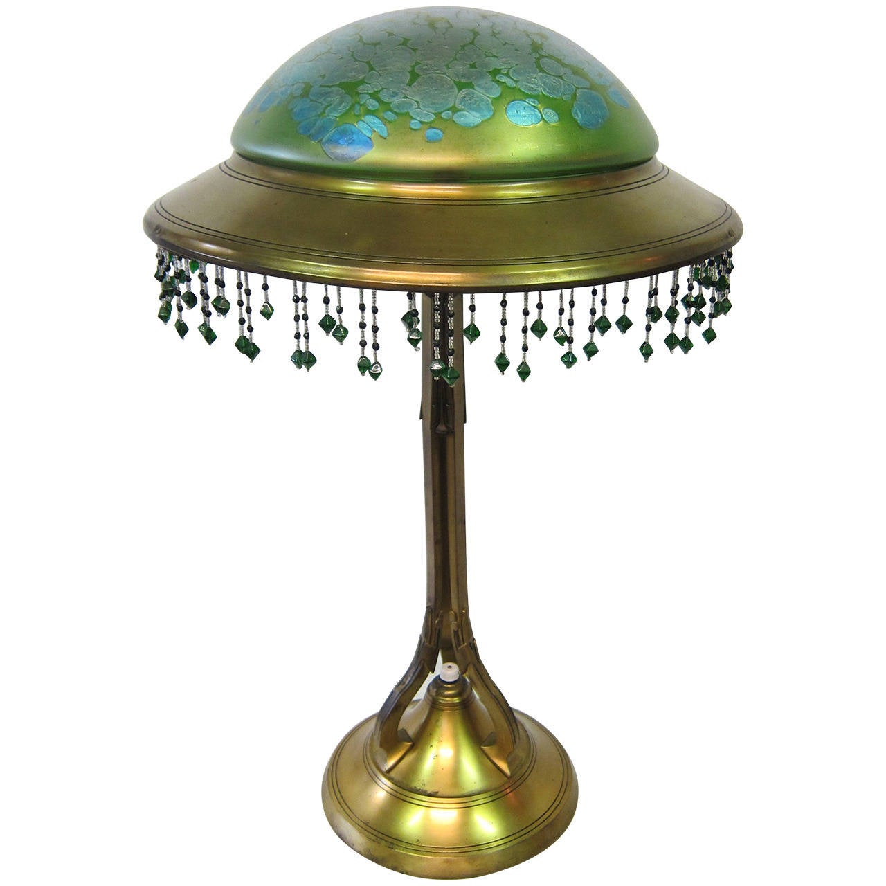 Loetz Art Nouveau Table Lamp For Sale at 1stDibs