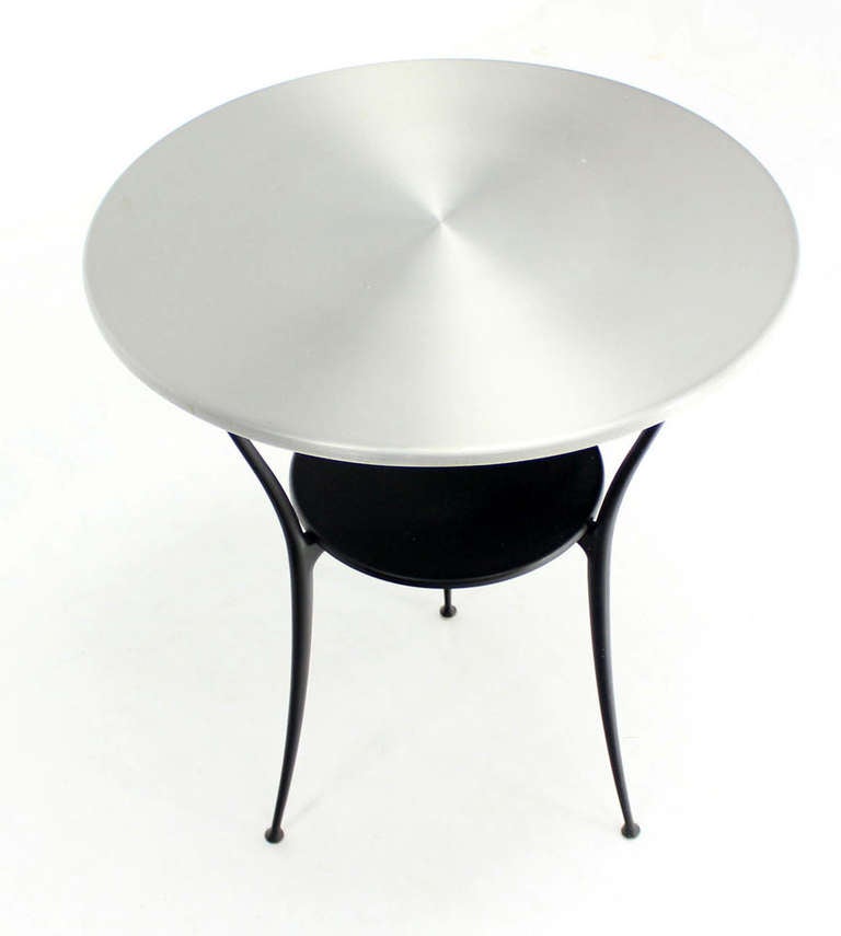 Mid-Century Italian Modern Tri-Leg Cafe Table by Arper at 1stDibs ...
