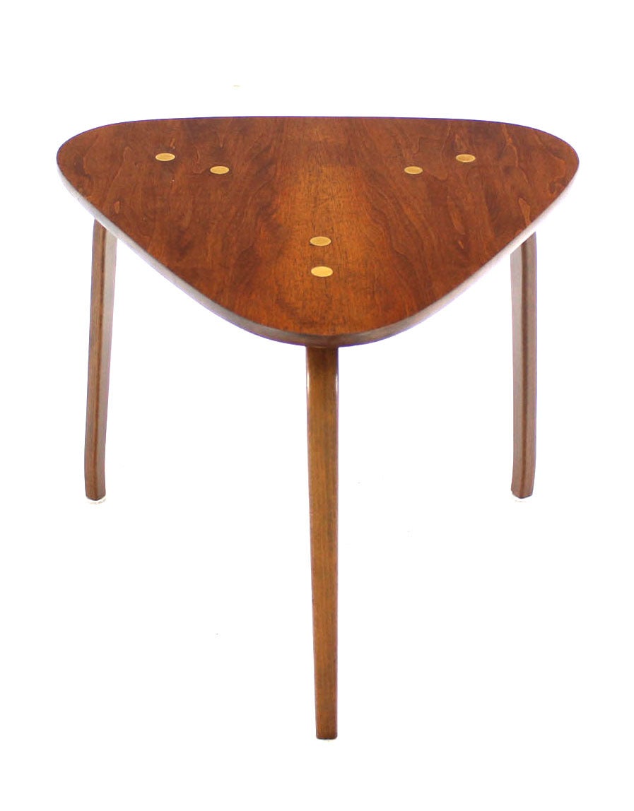 Triangle-Top and Bent Plywood-Leg Side Table by Dux at 1stDibs | bent ...