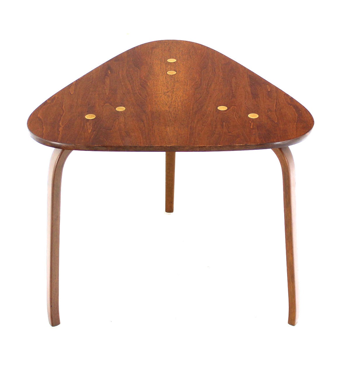 Triangle-Top and Bent Plywood-Leg Side Table by Dux at 1stDibs | bent ...