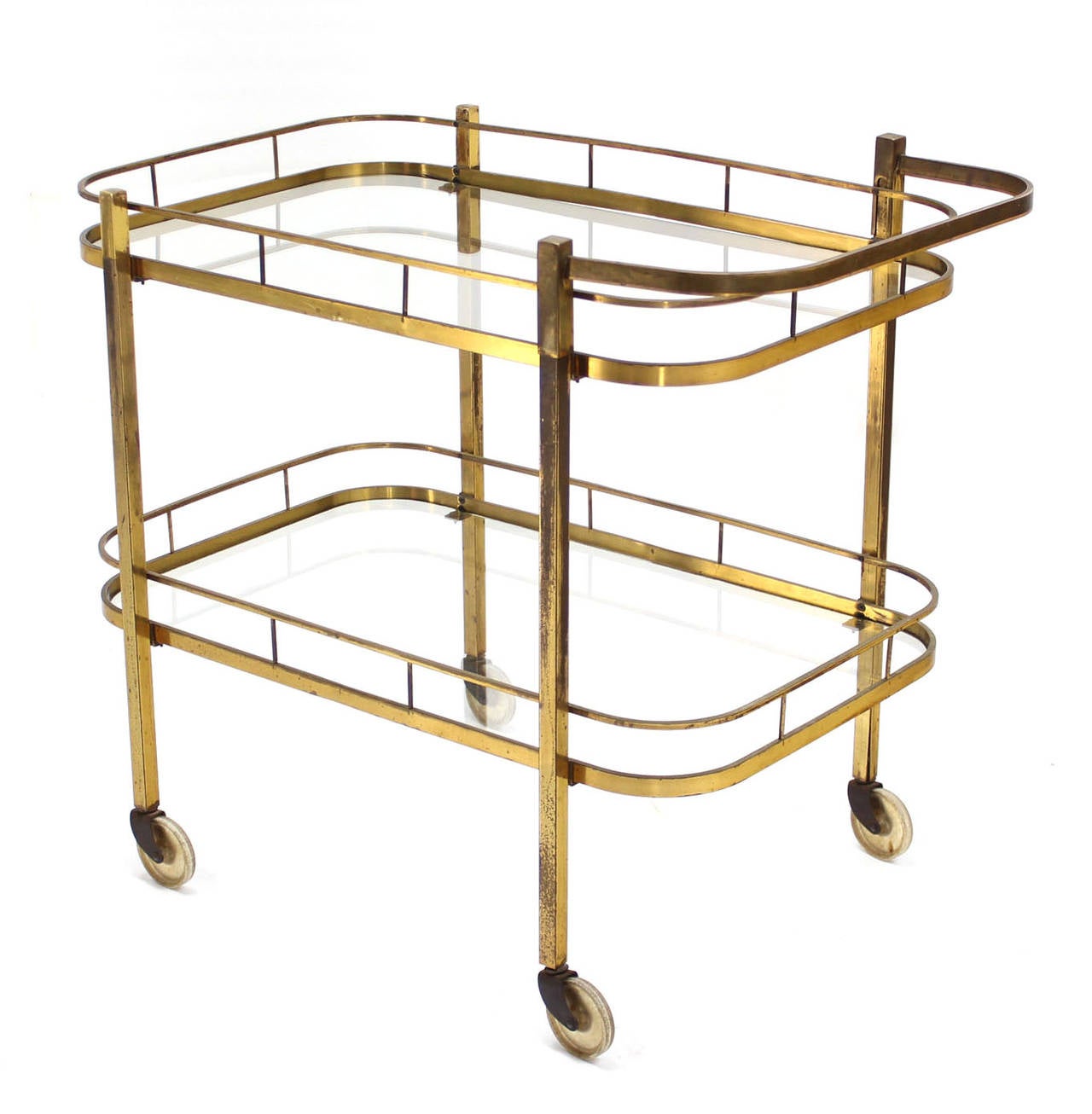 Brass Tea or Bar Cart at 1stDibs
