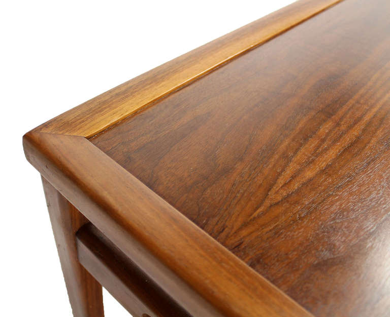 Oversized Long Rectangular Walnut Coffee Display Platform Center Table ...