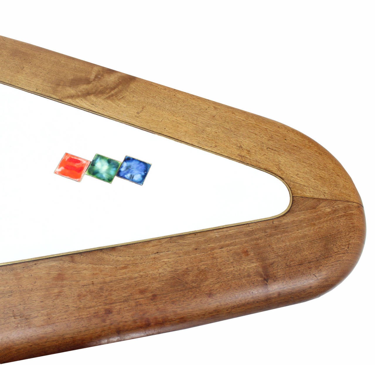 Diamond Shape Solid Thick Walnut Top Coffee Table For Sale at 1stDibs