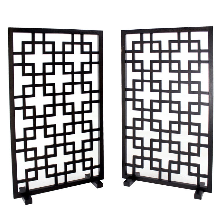 Pair of Freestanding Modern Room Divider Screens at 1stDibs ...
