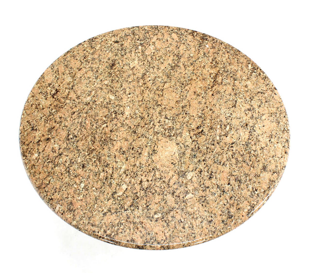 Granite Top Heavy Iron Base Round Gueridon Cafe Center Table For Sale ...