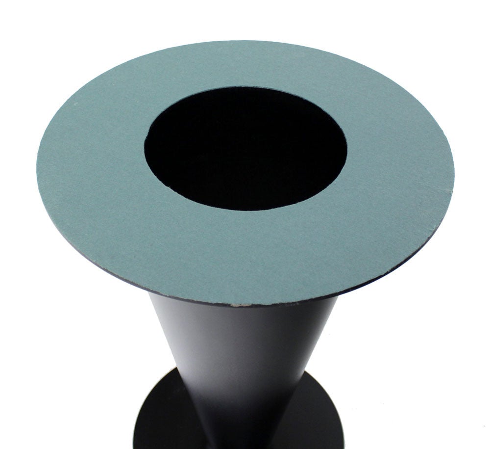 Apollo Woodworking Black Granite Top Heavy Metal Cone Base Cafe ...