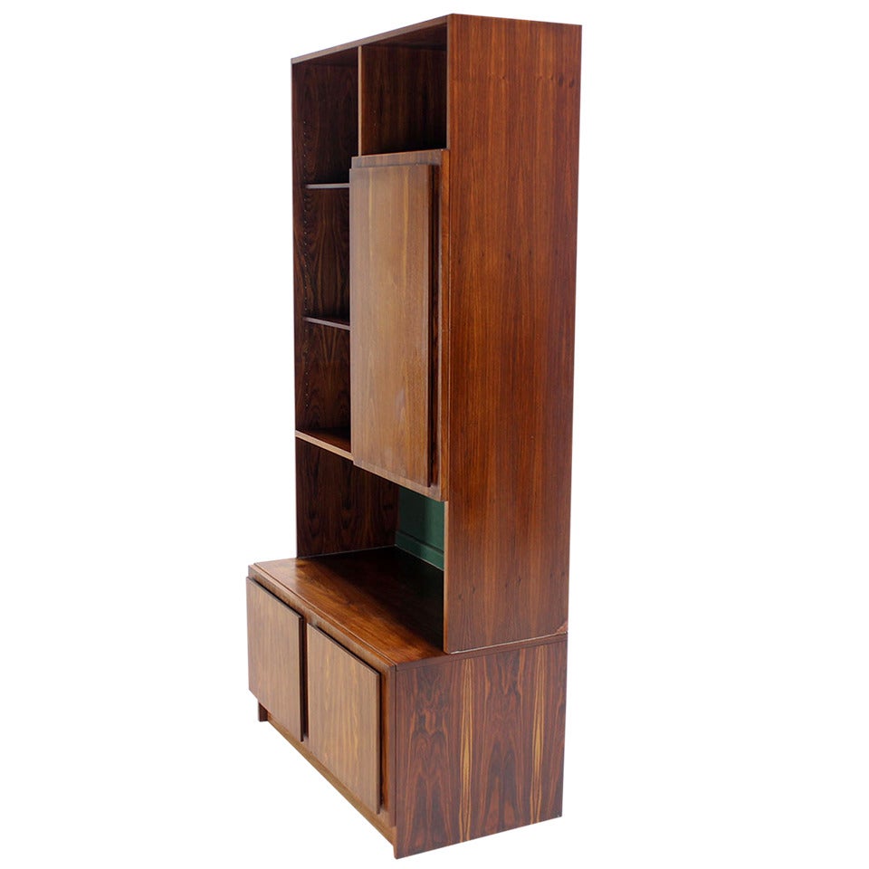 Danish Mid-Century Modern Rosewood Wall Unit Shelves For Sale at ...
