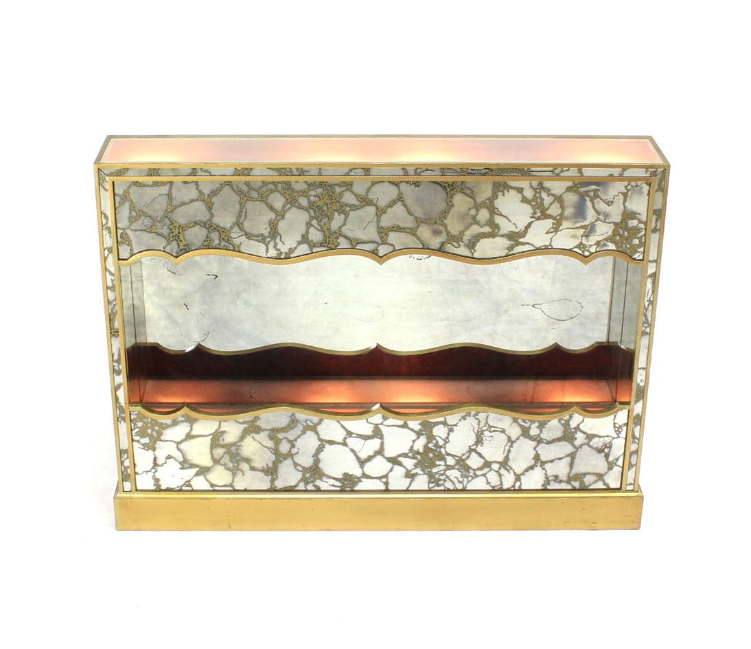 Vintage Smoked Mirror Shadow Box with Light at 1stDibs | vintage ...