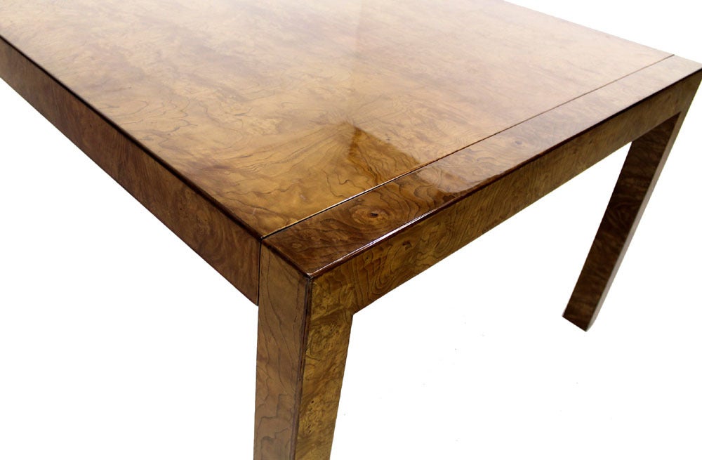 Burl Walnut Dining Table by Widdicomb at 1stDibs