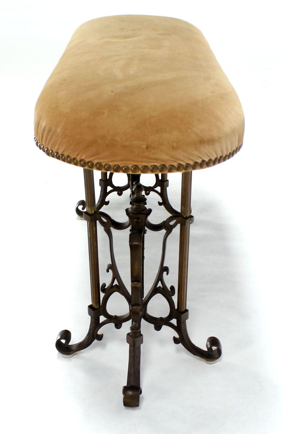 Heavy Cast Bronze Antique Piano or Hall Bench at 1stDibs