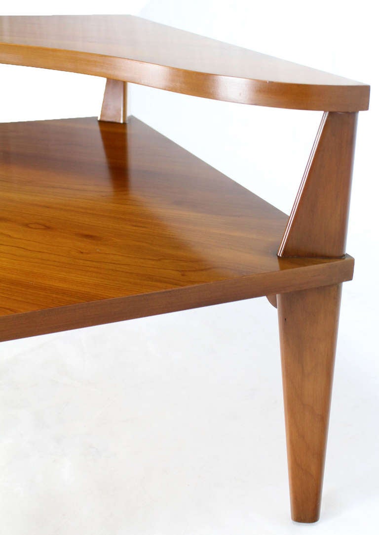 Pair of Mid-Century Modern Step End Corner End Tables Stands by John ...