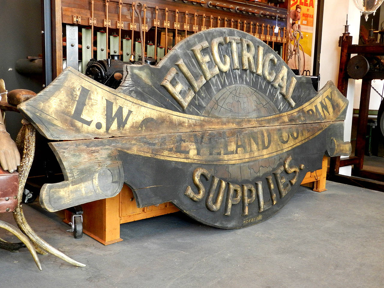 Huge 1800s Store Sign at 1stDibs