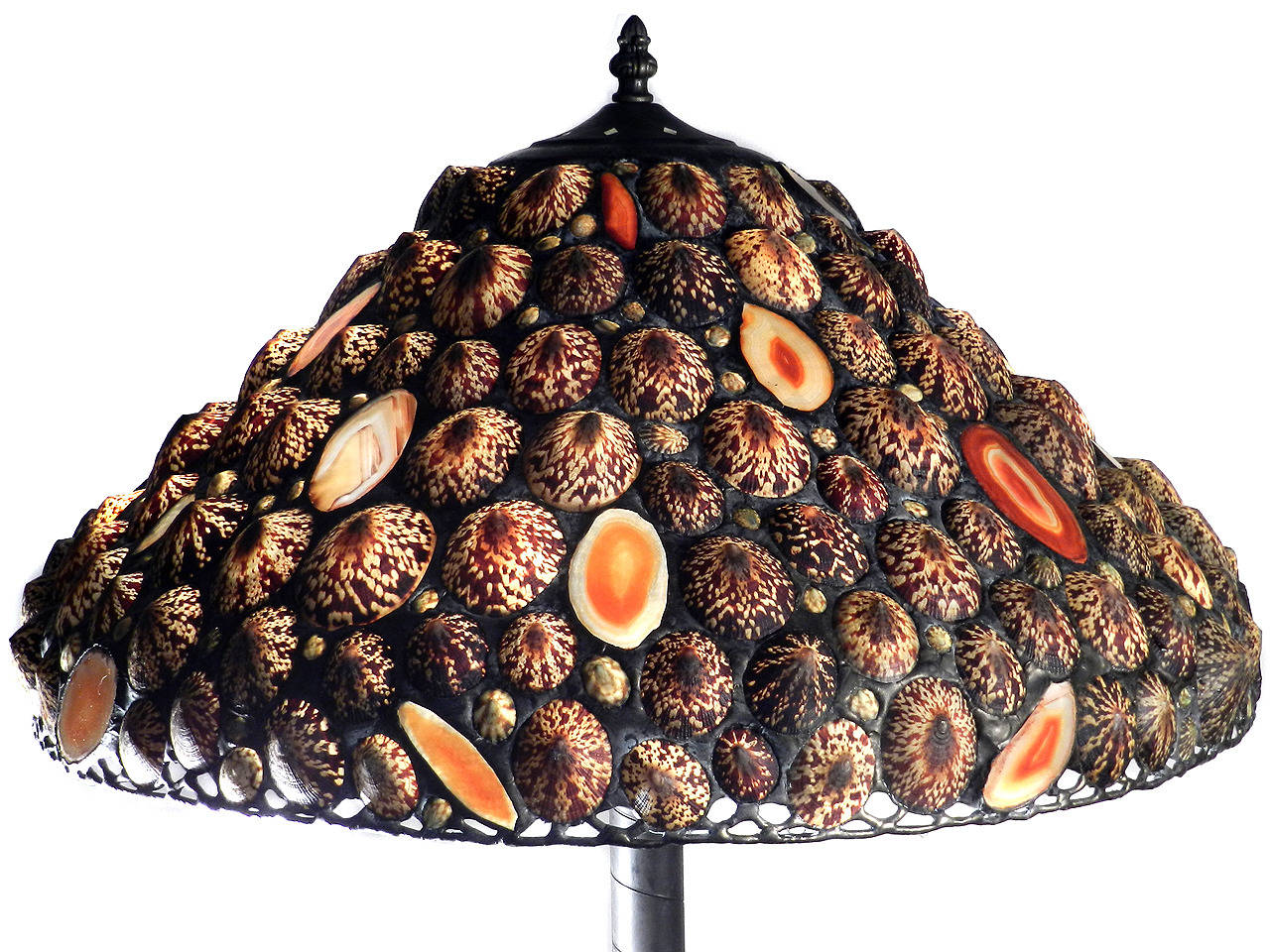 Beautiful Sea Shell and Agate Floor Lamp at 1stDibs