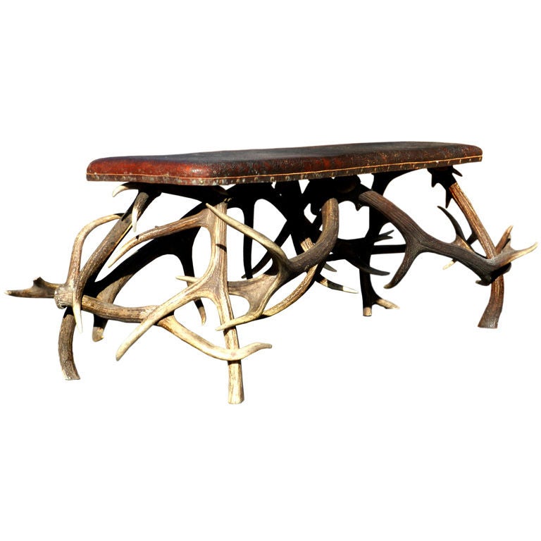 Horn Bench at 1stDibs