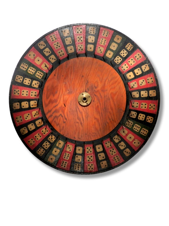 Two Sided Wheel-Of-Fortune in Original Box at 1stDibs
