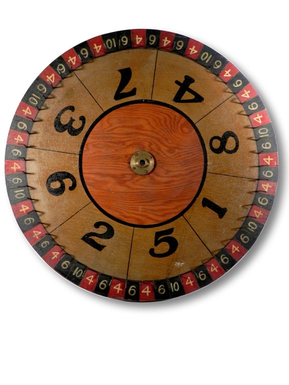 Two Sided Wheel-Of-Fortune in Original Box at 1stDibs