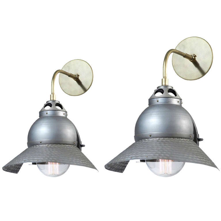 Pair of Rudolf Wendel Industrial Sconces at 1stDibs
