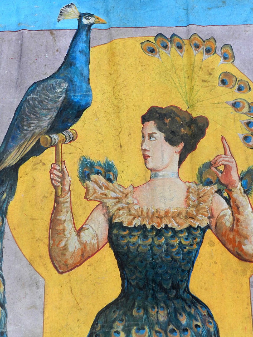 Hand-Painted Carnival Sideshow Banner at 1stDibs | hand painted banner