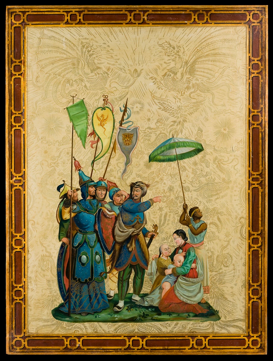 A Pair Of Reduction On Panel From The Royal Pavilion, Brighton, By ...