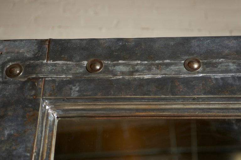 Zinc clad window frame, c. 1900, now with mirror glass at 1stDibs