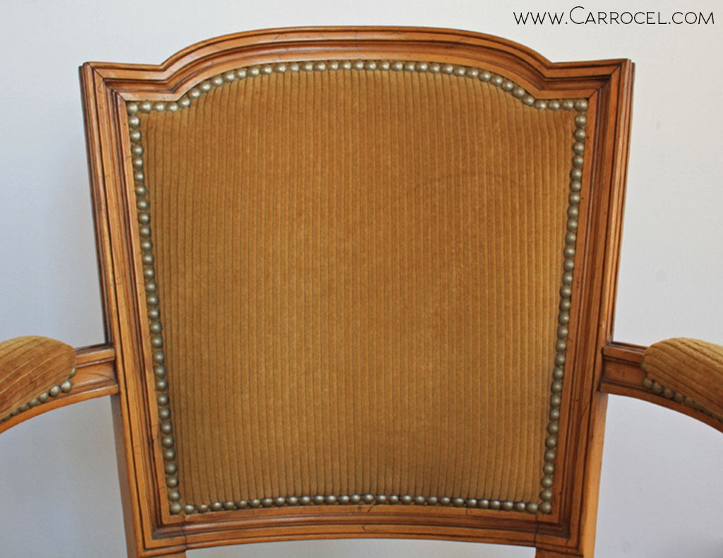 Pair of Original Regency Parlor Arm Chairs at 1stDibs