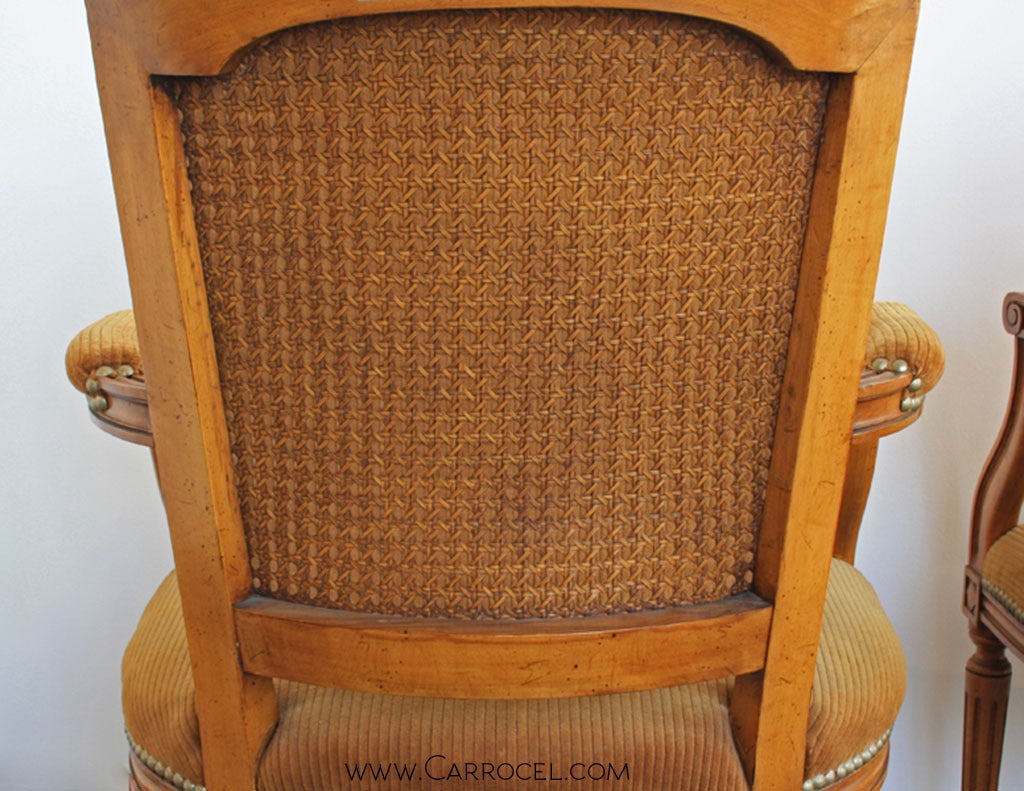 Pair of Original Regency Parlor Arm Chairs at 1stDibs