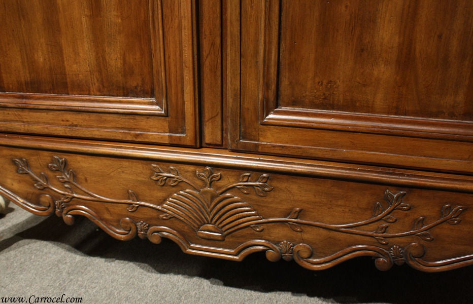 French Country Entertainment Unit Armoire by EJ Victor at 1stDibs ...