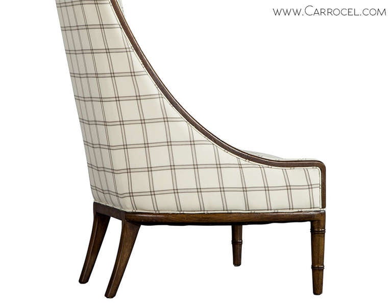 Vintage High Back Lounge Chair at 1stDibs