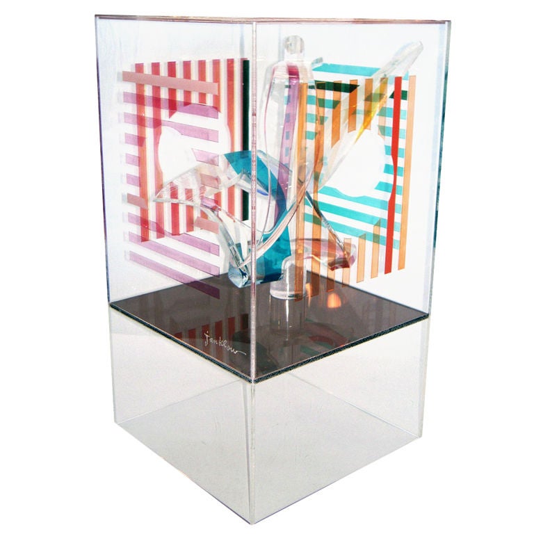 Large Op Art Sculpture by Leonard Janklow at 1stDibs | abraham palatnik