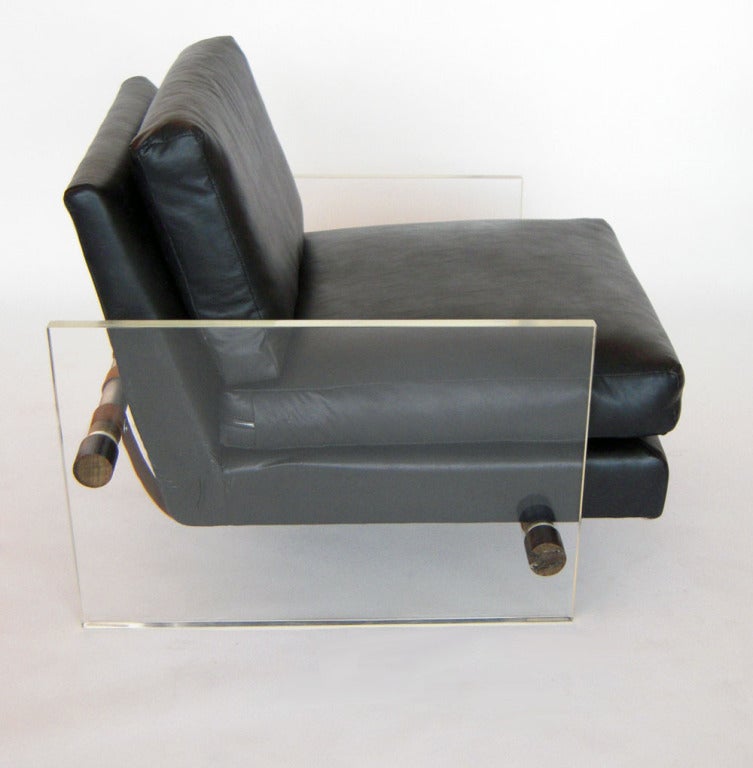 Floating Lucite Mid-Century Modern Lounge Chair at 1stDibs