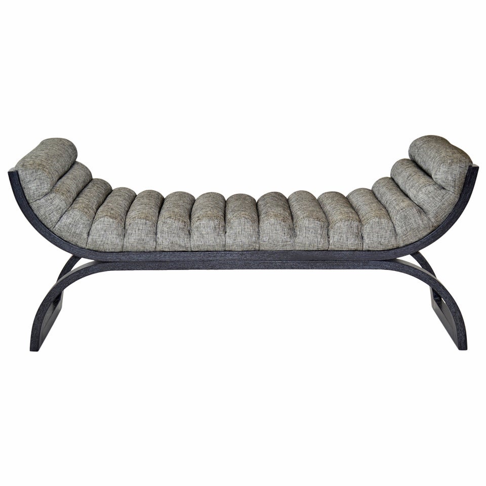 "Eclipse" Bench by Jay Spectre in Ebony Cerused Oak at 1stDibs