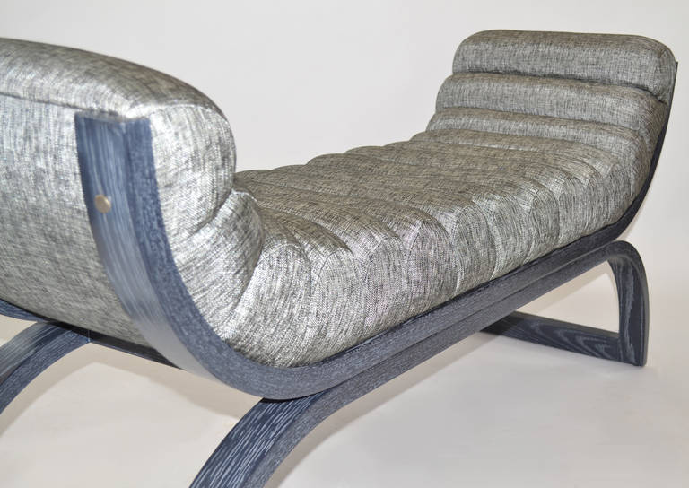 "Eclipse" Bench by Jay Spectre in Ebony Cerused Oak at 1stDibs