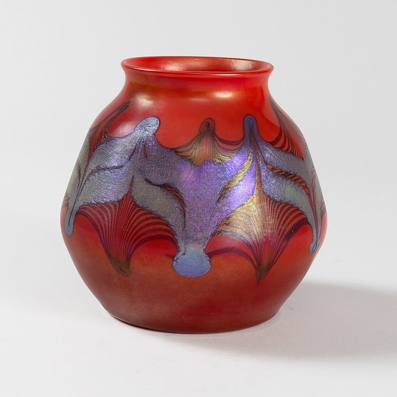 Tiffany Studios New York Favrile Glass Vase at 1stDibs