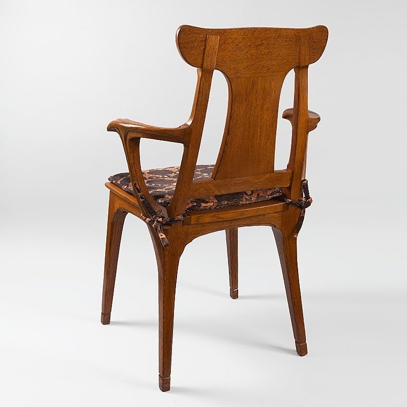 Eugène Gaillard French Art Nouveau Armchair at 1stDibs